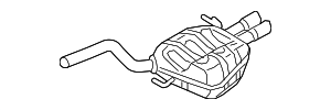 2015-2018 Volkswagen Rear Muffler 5GM-253-609-F | OEM Parts Online