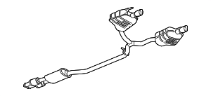 2022-2025 Cadillac XT6 F (S)Muffler 85560369 GM | GMPartsDirect.com