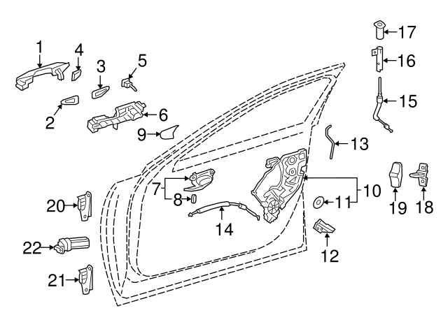 2019-2021 Lexus Handle, Outside 69220-50061-J0 | OEM Parts Online