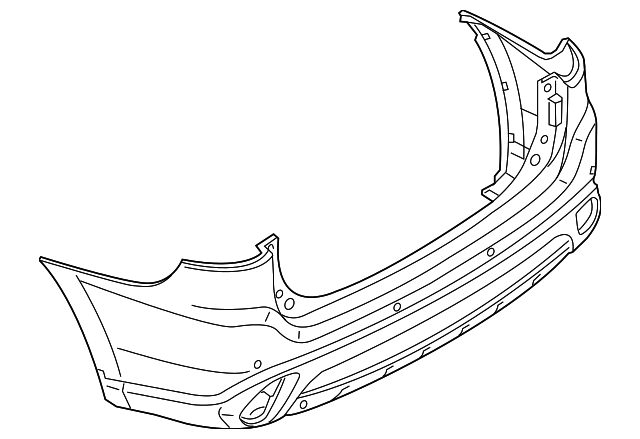 2016-2018 Mitsubishi Outlander Bumper Cover 6410F374 | Mitsubishi Auto ...