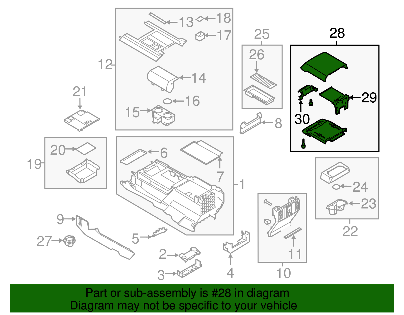OEM Ford Lid Assembly For 2021 Ford Expedition - Part No. KL3Z-1506024 ...