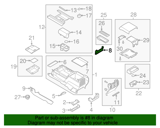 2017-2021 Ford Console Trim Panel HC3Z-25043C36-AA | Online Ford Parts ...