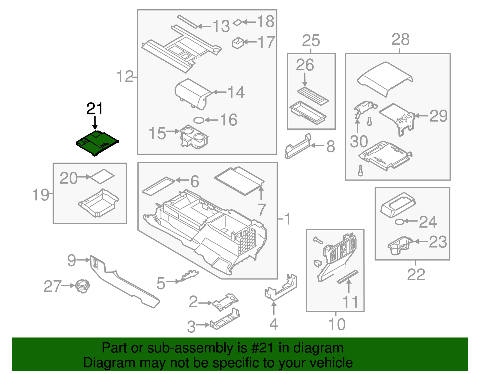 2019-2021 Ford Expedition Top Panel KC3Z-2504608-AB | AutoNationParts.com