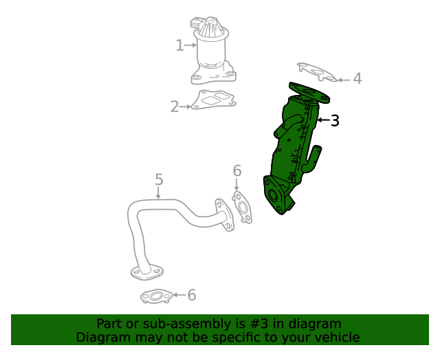 18720-6C1-A01 - Egr Cooler 2018-2022 Honda Accord | Honda Parts Online