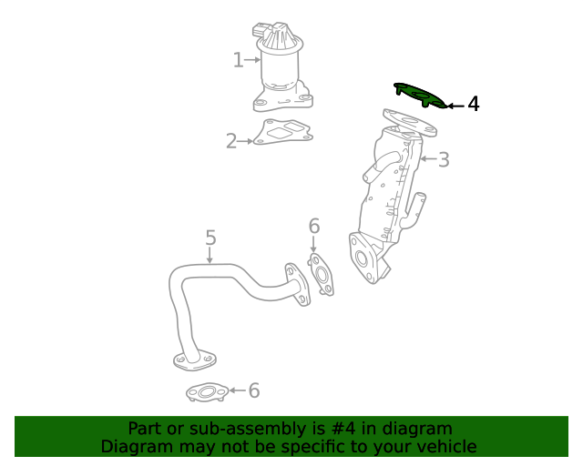 2018-2024 Honda Egr Cooler Gasket 18721-6C1-A01 | Honda Factory Parts