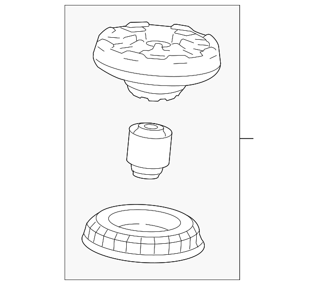 23129249 - Suspension Strut Mount Insulator 2015-2016 Buick LaCrosse ...