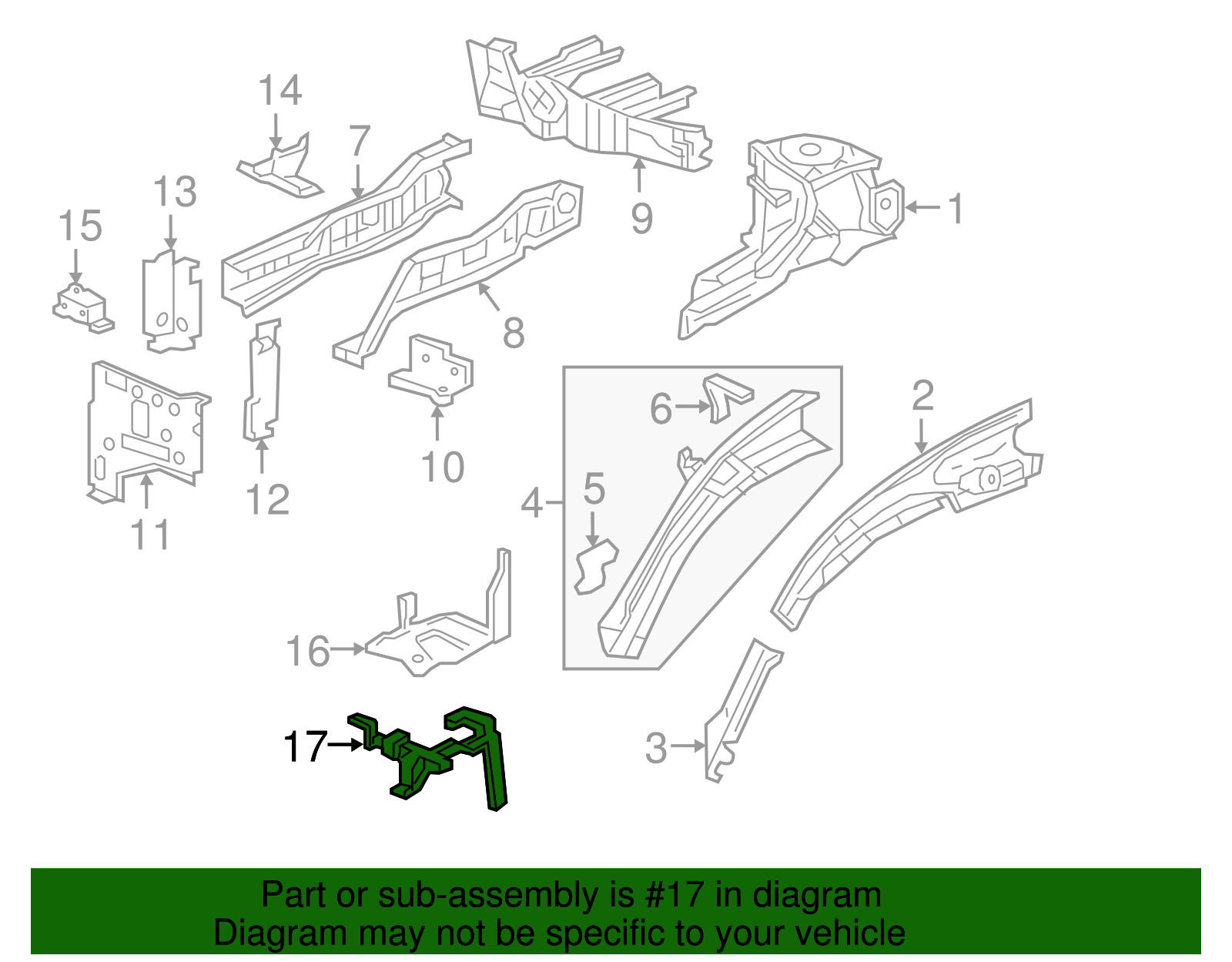 60635-TLA-A00ZZ - Lower Support - 2017-2020 Honda CR-V | Conicelli ...
