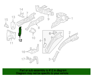 60922-TPG-A00ZZ - Plate L Front Side Frame - 2020 Honda CR-V | Honda ...