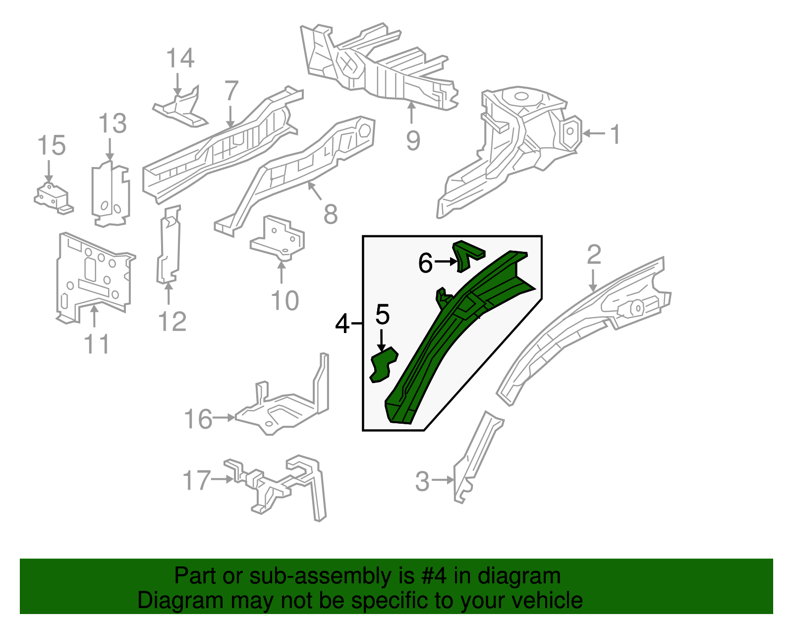 04684-TLA-A01ZZ - Extension Set L Front Shock Absorber - 2017-2020 ...