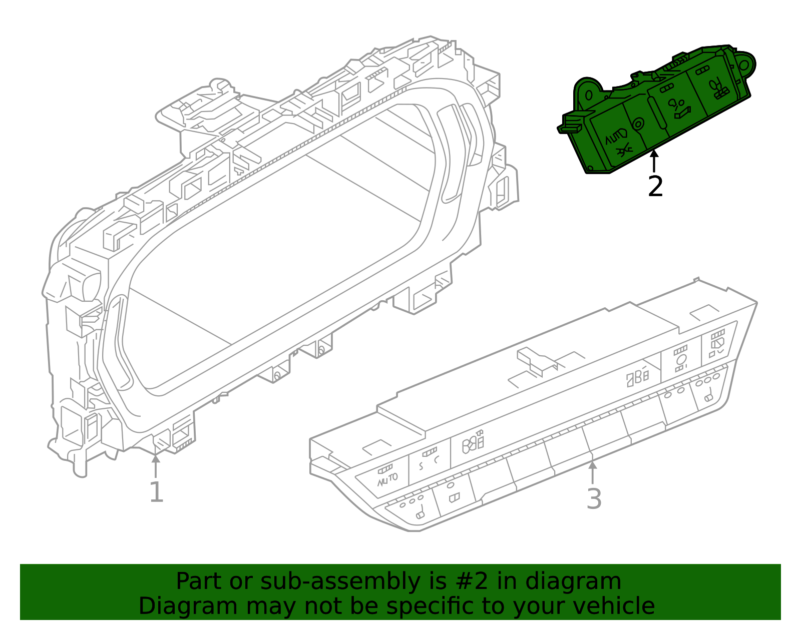 2022-2024 Audi Control Switch Assembly 4K1-941-501-L | TascaParts.com