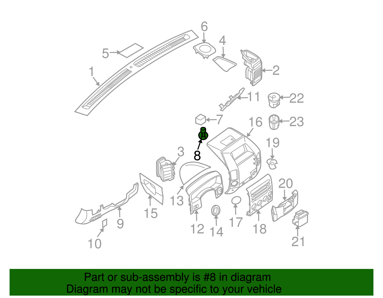 1984-2025 Nissan Bulb 26261-89900 | Nissan Parts Plus