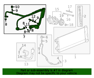 84906735 - Air Conditioning Compressor and Condenser Hose 2020-2023 GM ...