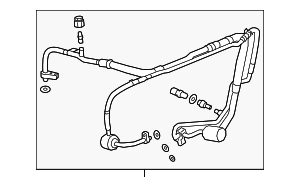 84906735 - Air Conditioning Compressor and Condenser Hose 2020-2023 GM ...
