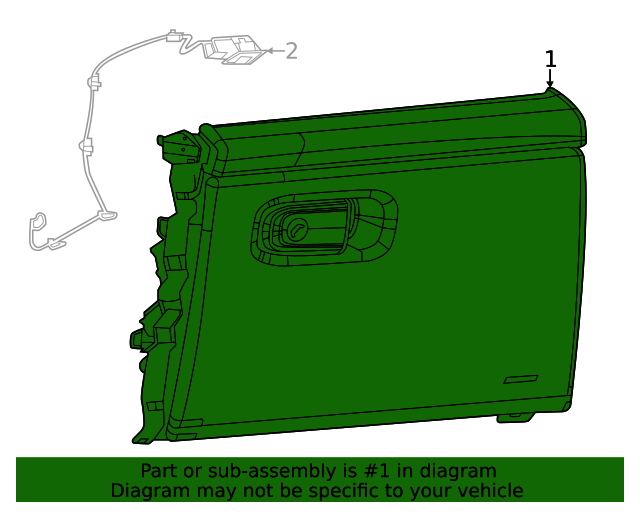 2021-2023 Jeep Glove Box Assembly 7ch34tx7ae | TascaParts.com