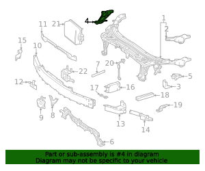2019-2023 Mercedes-Benz Radiator Support Bracket 290-622-21-00 ...