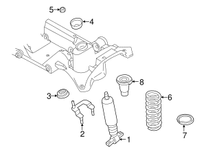 1998-2000 Volvo Shock Absorber 9492049 | AutoNationParts.com