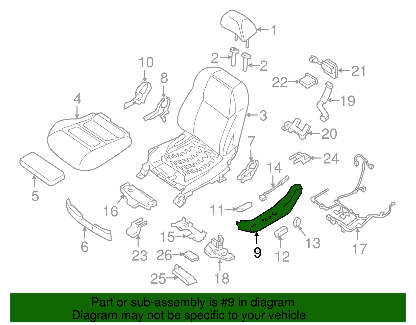2019 Nissan Maxima Outer Finish Panel 87380-4RA2A | Bill Kay Nissan Parts