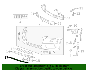 2016-2023 Audi Spoiler 8S0-807-110-A-3FZ | OEM Parts Online