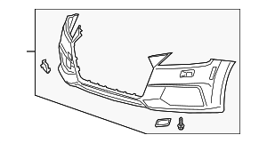 2016-2023 Audi Bumper Cover 8S0-807-065-J-GRU | Audi USA Parts
