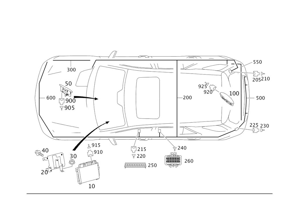 164-540-73-13 - Wiring Harness 2007-2012 Mercedes-Benz | Mercedes-Benz ...
