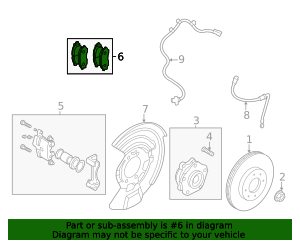 D1060-6RR0A - Pad Kit - Disc Brake 2021-2023 Nissan Rogue | Nissan ...