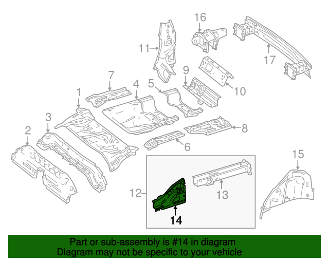 246-610-07-23 - Rail Extension 2014 Mercedes-Benz | Mercedes-Benz USA Parts