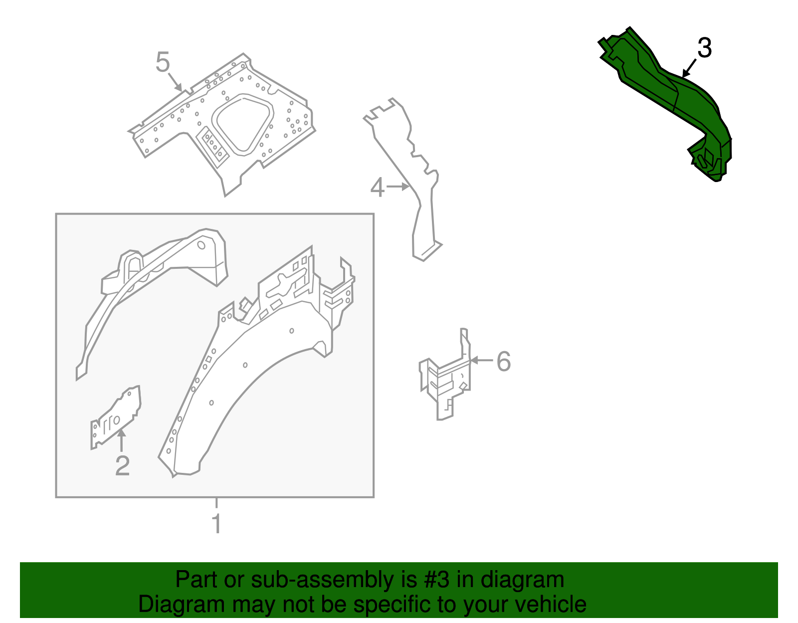 2014-2020 Nissan Rogue Inner Pillar G7601-4BAMA | Nissan Parts Central