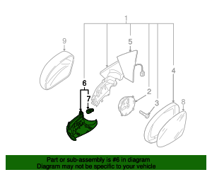 5N0-949-101-C - Turn Signal Light Assembly 2016-2017 Volkswagen ...