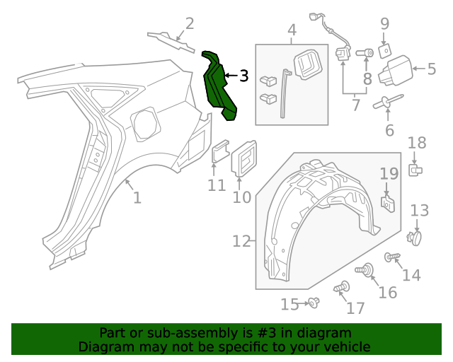 63322-TBA-A00ZZ - Adapter, R Rear Combination Light 2016-2020 Honda ...