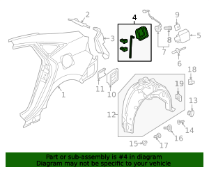 2016-2020 Honda Civic Adapter Assembly, Fuel Filler 74480-TBA-A00 | OEM ...