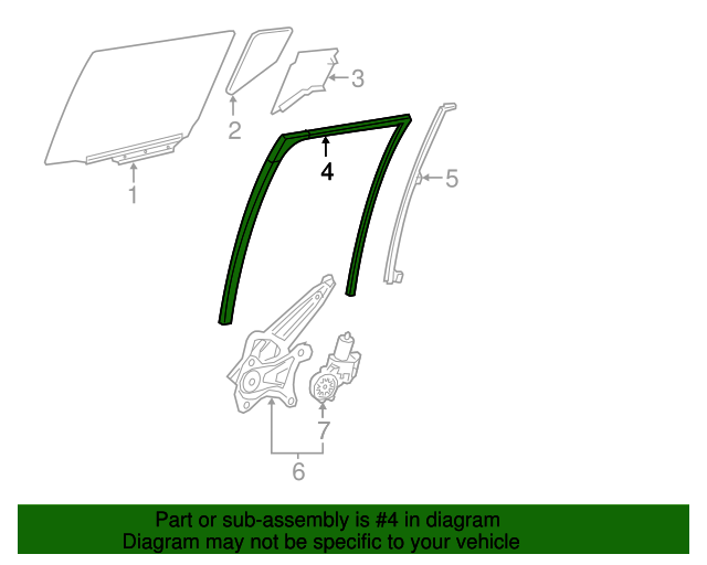 68152-F4010 - Run Weather-Strip 2018-2022 Toyota C-HR | Ourisman Toyota ...