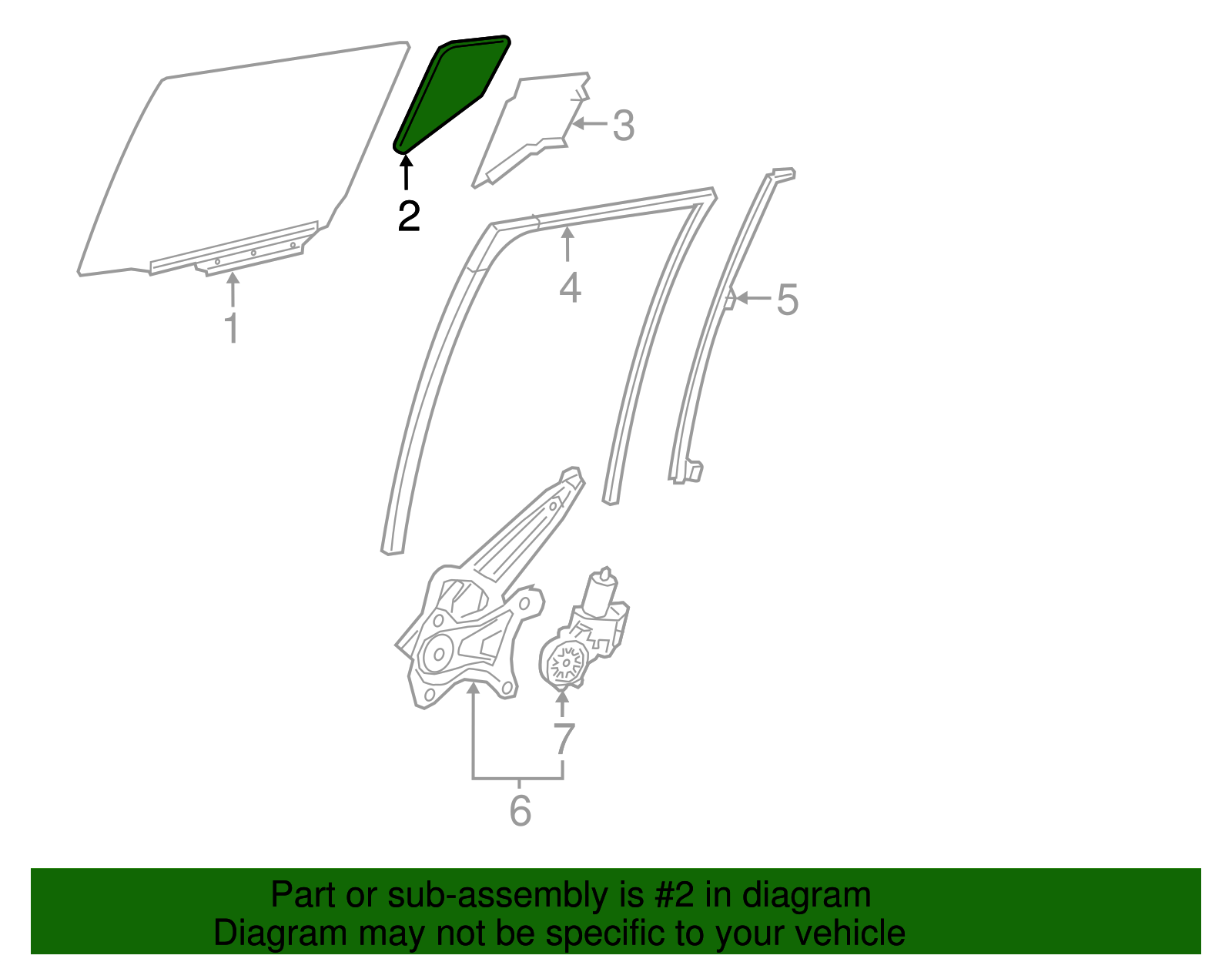 2018-2022 Toyota C-HR 2018-2022 Toyota C-HR - Fixed Glass 68123-F4010 ...