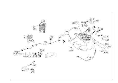 Adblue Container and Lines for 2008 Mercedes-Benz ML 63 AMG® | Mercedes ...