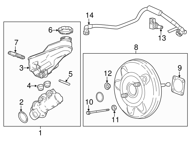 23434447 - Power Brake Booster Vacuum Sensor 2016-2022 GM ...