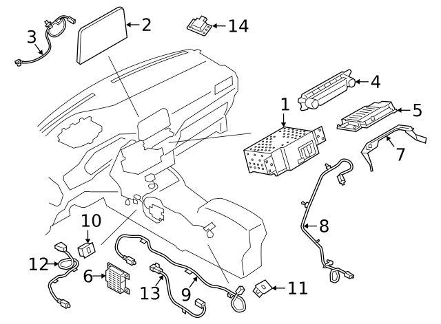 2020-2021 Ford Escape Module Bracket LJ6Z-14A301-AA | TascaParts.com
