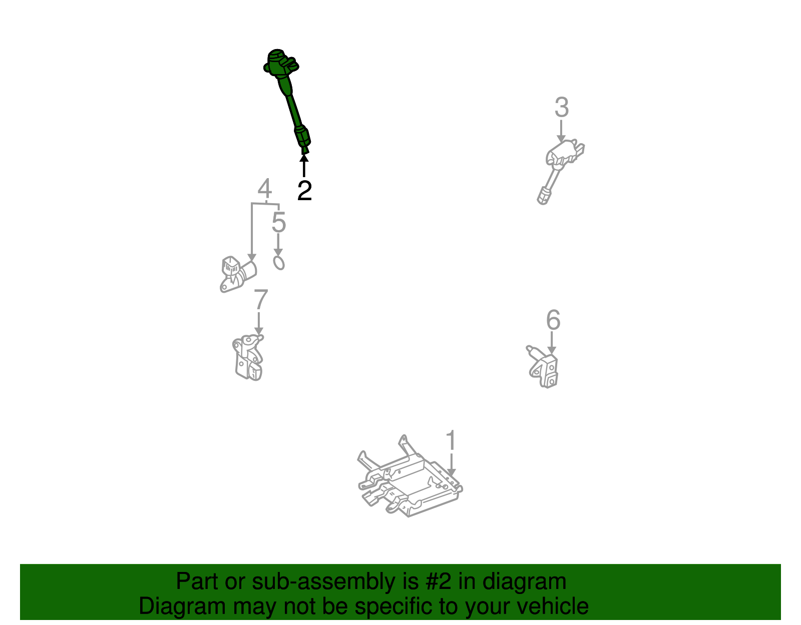 2000 Nissan Maxima Ignition Coil 22448-2Y000 | Nissan Parts ...
