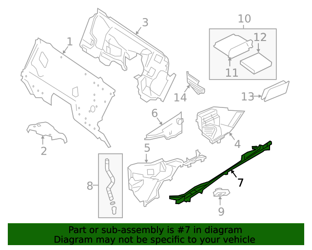 2019-2023 Mercedes-Benz Partition Panel 463-620-76-00 | MB OEM Parts