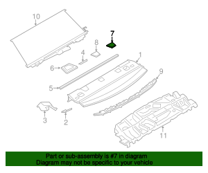2012-2021 BMW Trim cover for Top Tether 51-46-7-287-100 | AutoNation Parts