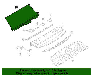 51-46-7-272-130 - Sun blind for rear window 2012-2018 BMW ...