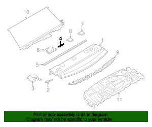2012-2018 BMW Cover, belt outlet 51-47-7-287-002 | AutoNation Parts