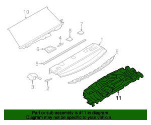 2012-2018 BMW Sound insulating front trunk panel 51-48-7-221-979 ...