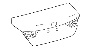 64401-06F50 - Trunk Lid 2018-2024 Toyota Camry | Longo Toyota Parts