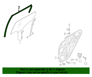 2013-2018 Hyundai Santa Fe Sport Run Channel 83530-4Z000 | QuirkParts