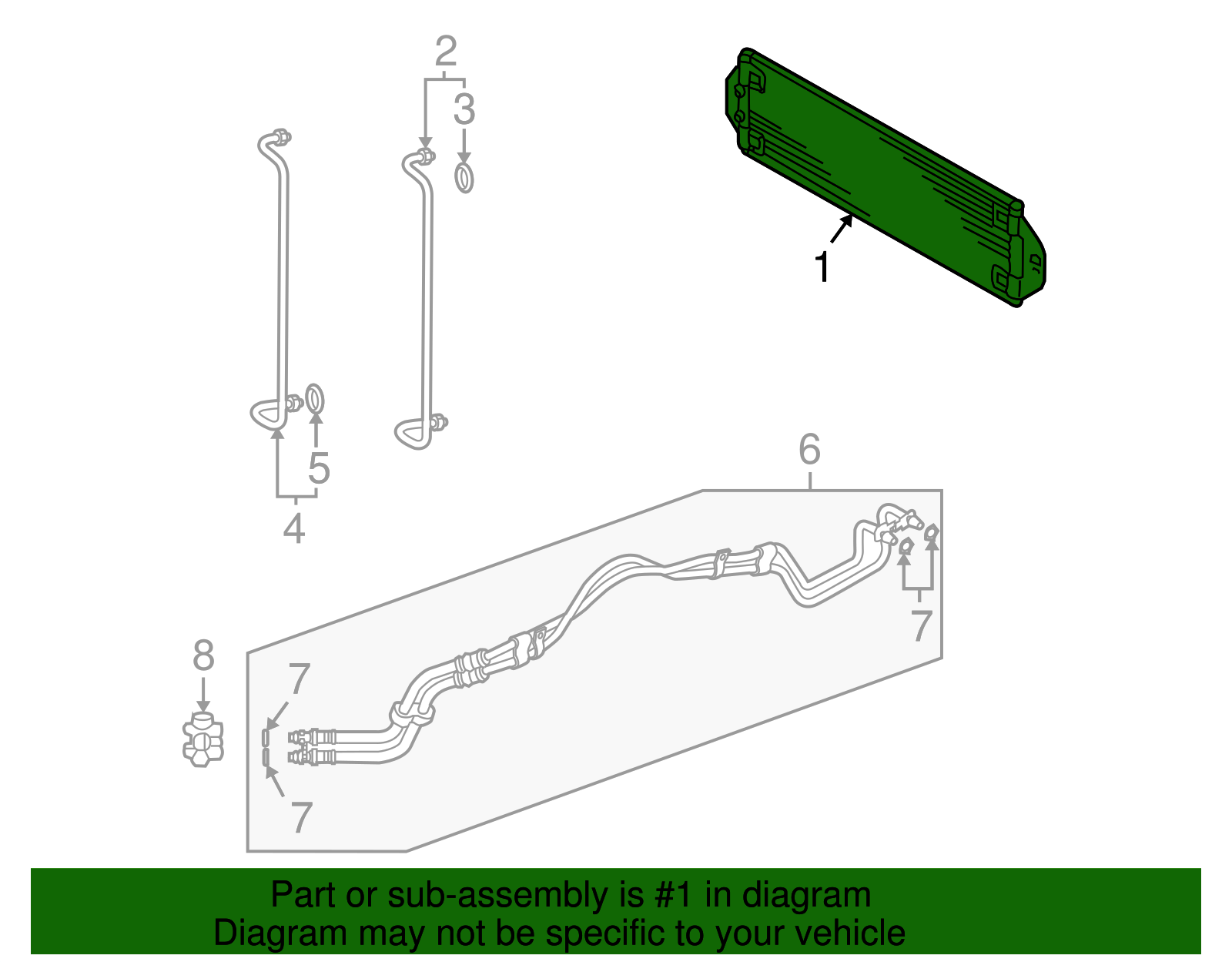 955-307-017-00 - Automatic Transmission Oil Cooler 2003-2010 Porsche ...