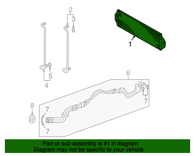 955-307-017-00 - Automatic Transmission Oil Cooler 2003-2010 Porsche ...