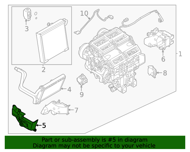 2021 Nissan Rogue Bracket 27175-6RC0A | QuirkParts