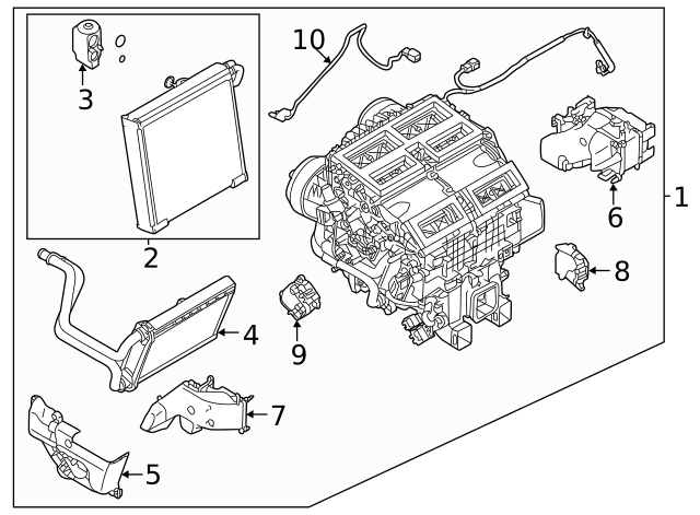 2021 Nissan Rogue Heater Core 27140-6RF0A | Nissan Parts Store