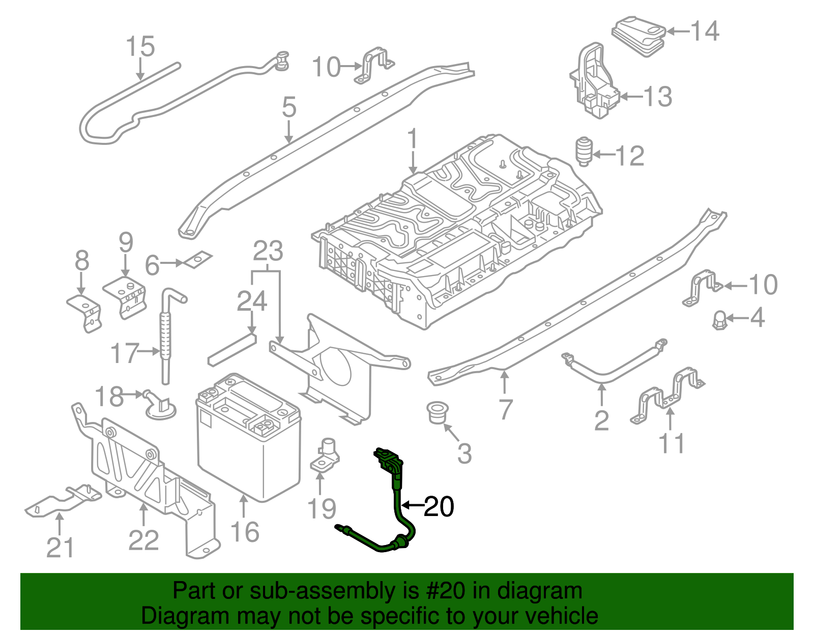 8R0-915-181-B - Battery Current Sensor 2013-2016 Audi Q5 | AutoNation Parts
