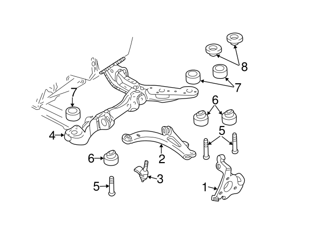 1997-2005 GM Engine Cradle Insulator 25757174 | TascaParts.com