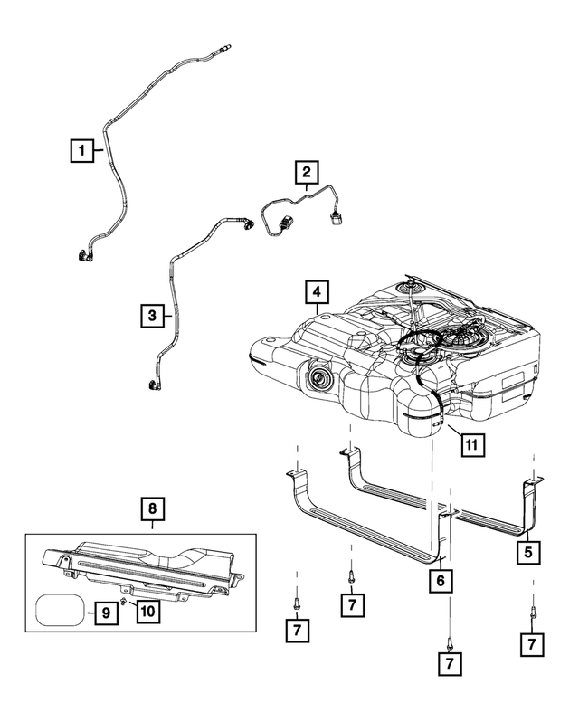 4721799AD - Fuel Vapor Tube 2008-2020 Mopar | AutoNationParts.com